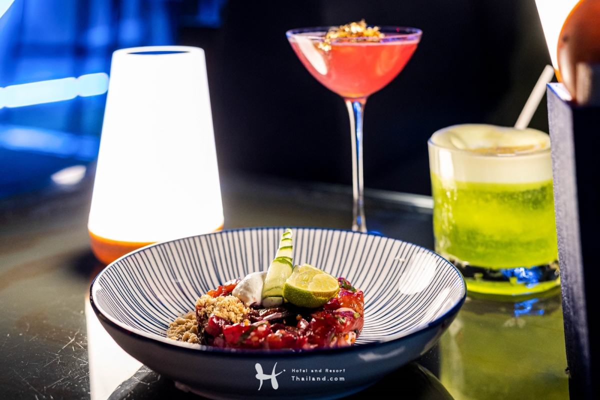 Salmon Trout & Beetroot Ceviche with Hazelnut Tazazeki Espuma